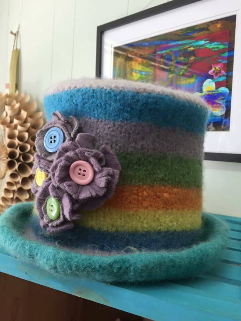 Steam Punk Knit Felt Top Hat Pattern - Etsy