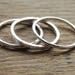 Set of Three Sterling Silver Stacking Rings Stackable Rings - Etsy
