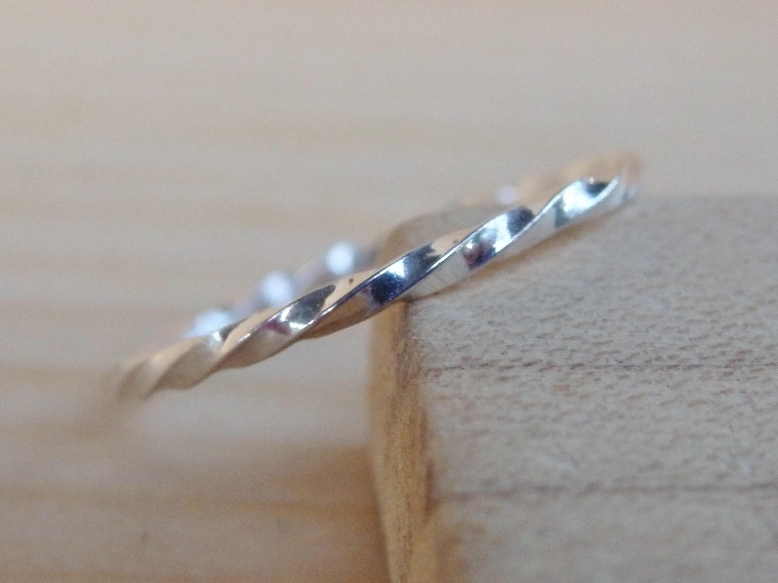 Twisted Sterling Silver Midi Ring Stackable Pinky Rings | Etsy