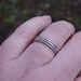 Set of Three Simple Sterling Silver Stacking Rings Plain - Etsy