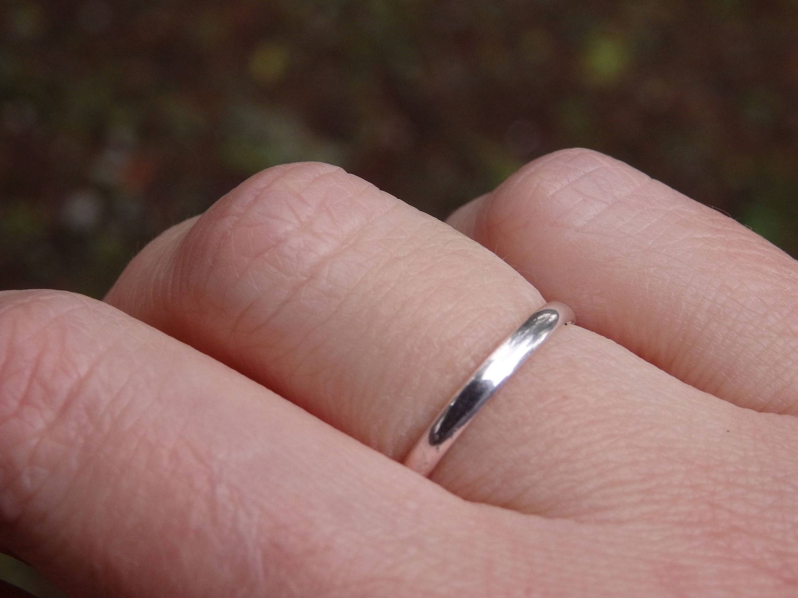 2 Mm Wide Sterling Silver Half Round Ring Band Stacking Band | Etsy