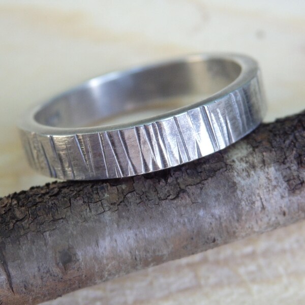 Tree Bark Ring - Etsy