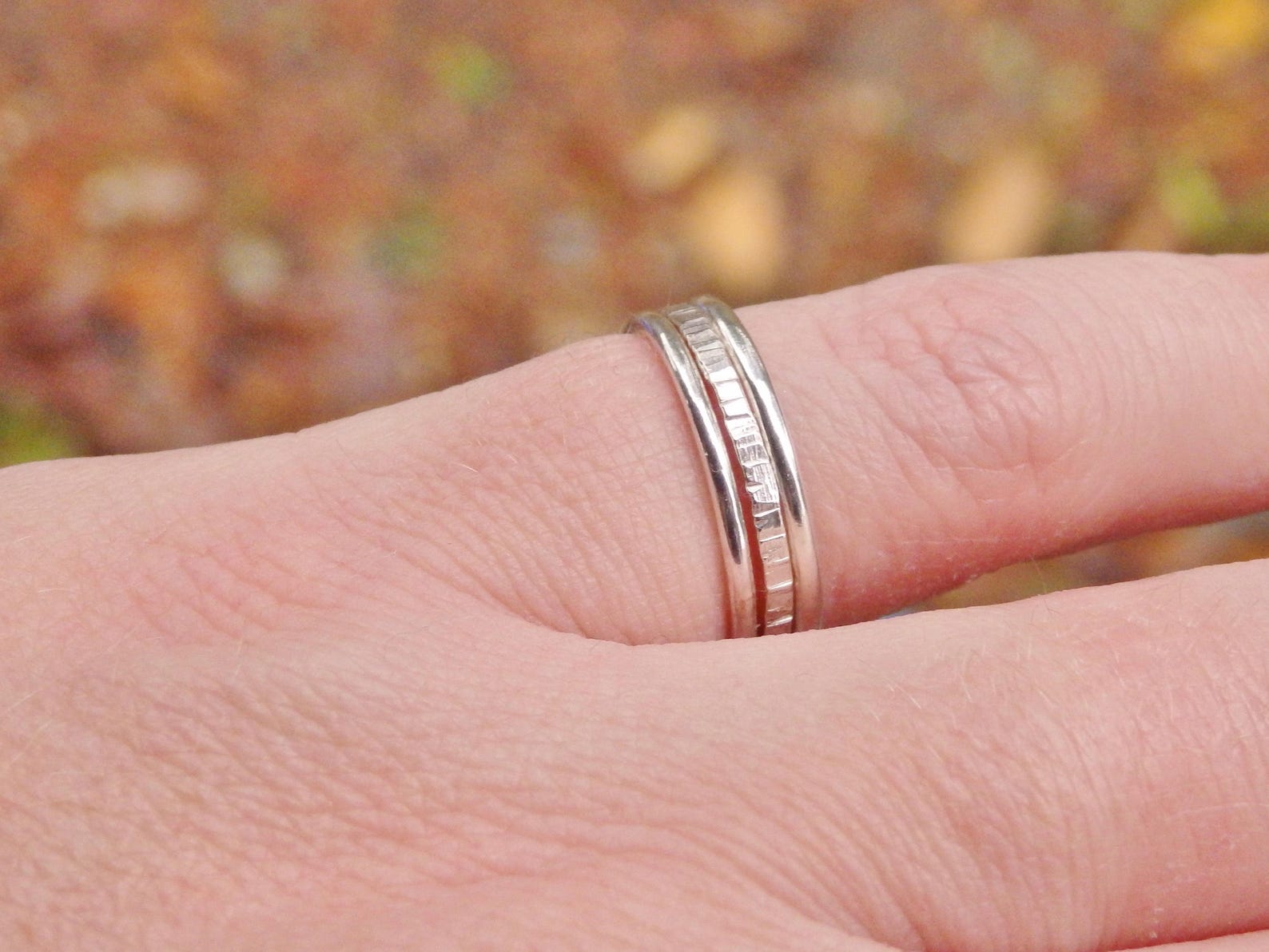 Set of Three Sterling Silver Stacking Rings Stackable Rings - Etsy