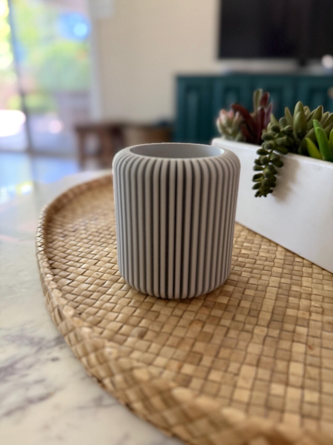 Ribbed Pencil Holder - Etsy