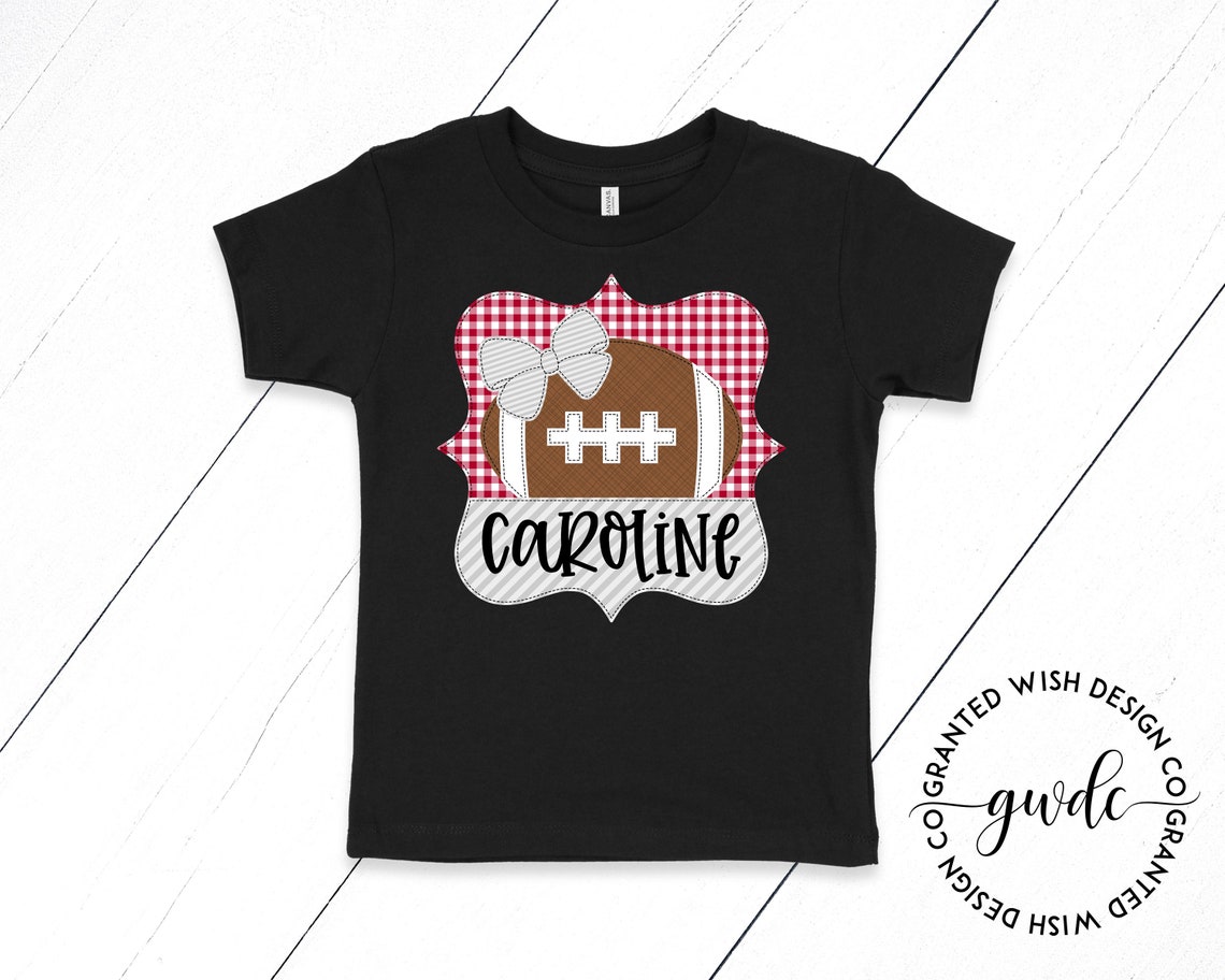 Girls Football Shirt Football Shirt Personalized - Etsy