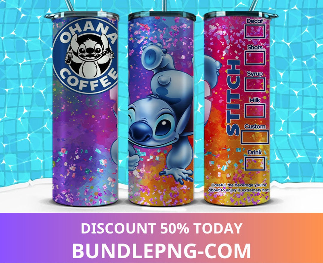 Stitch Starbucks 20oz Tumbler Png 07. LINK SALE 50% Https://bundlepng ...