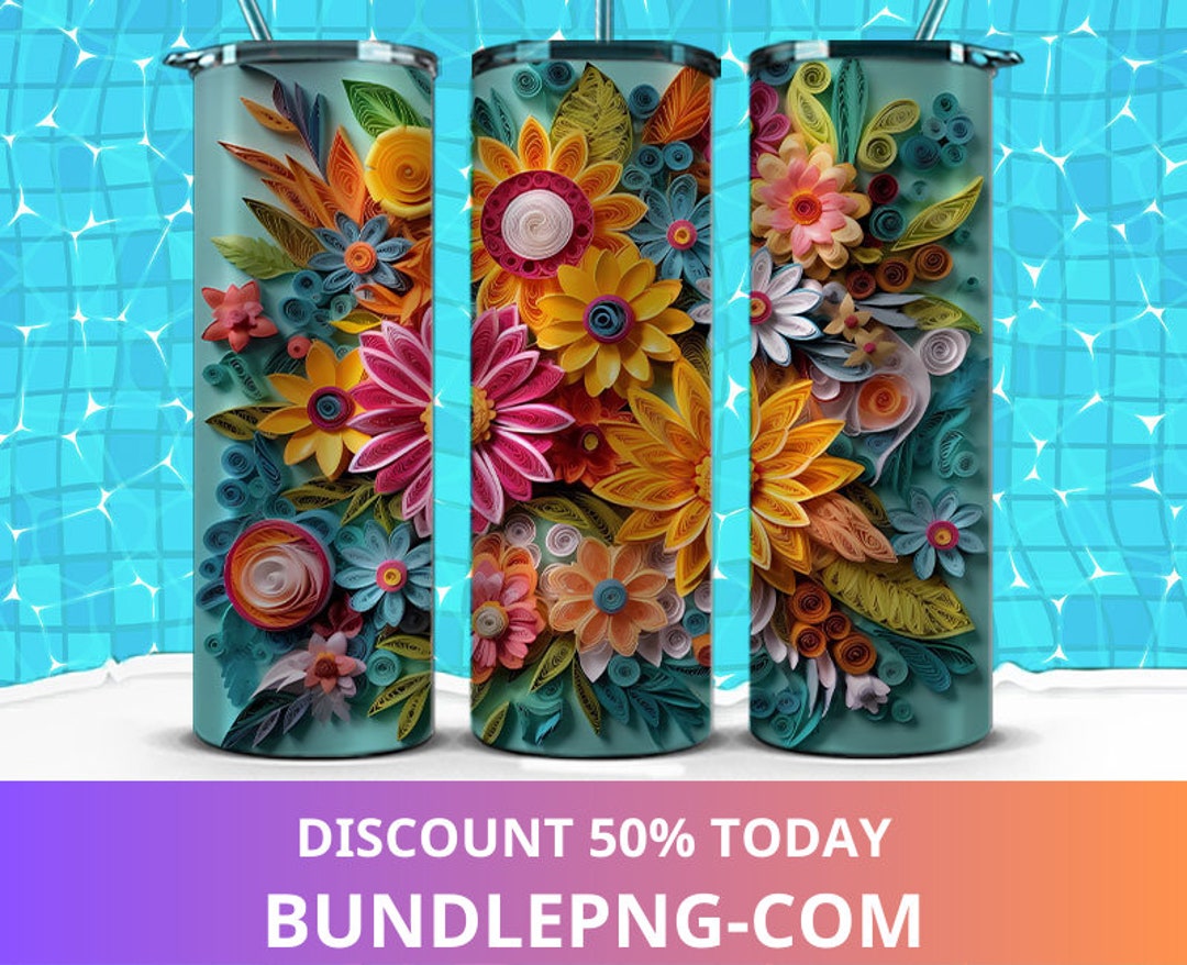 3D Tumbler Wrap,instant Digital Download PNG 17. LINK SALE 50% Https ...