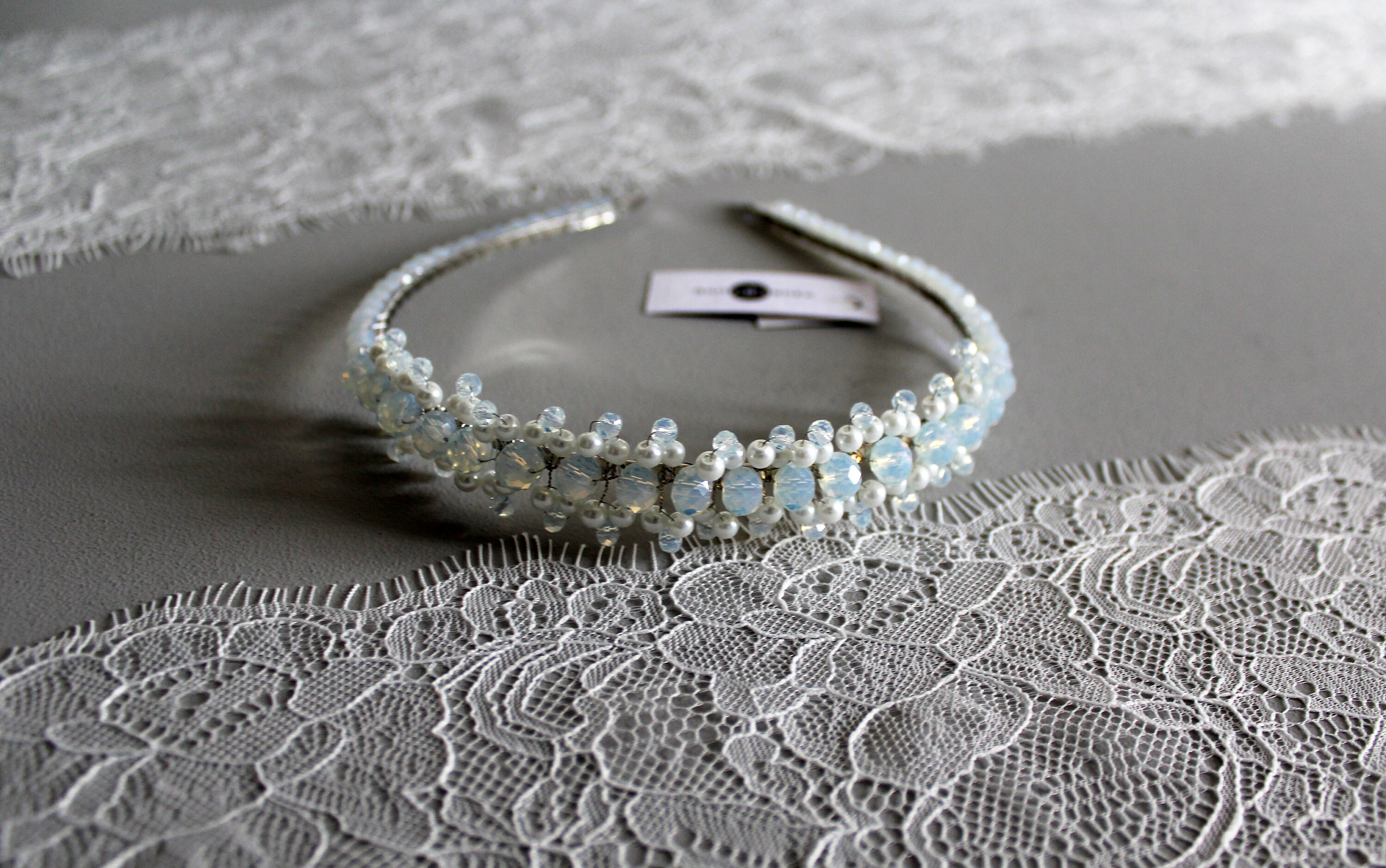 Bridal Hair Tiara, Wedding Tiara, Handmade Bridal Tiara, Powder Blue ...