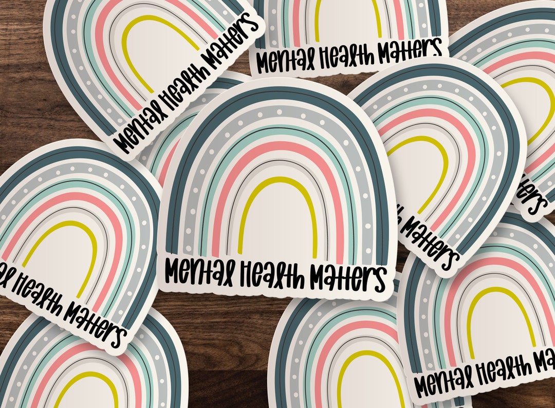 Mental Health Matters Rainbow | Mental Health Awareness Die-cut Window ...