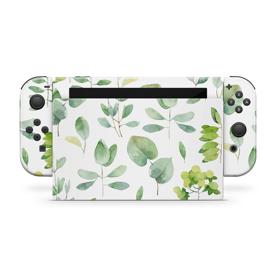 Nintendo Switch Skin | Watercolor Greenery Leaf Decal | Best Selling ...