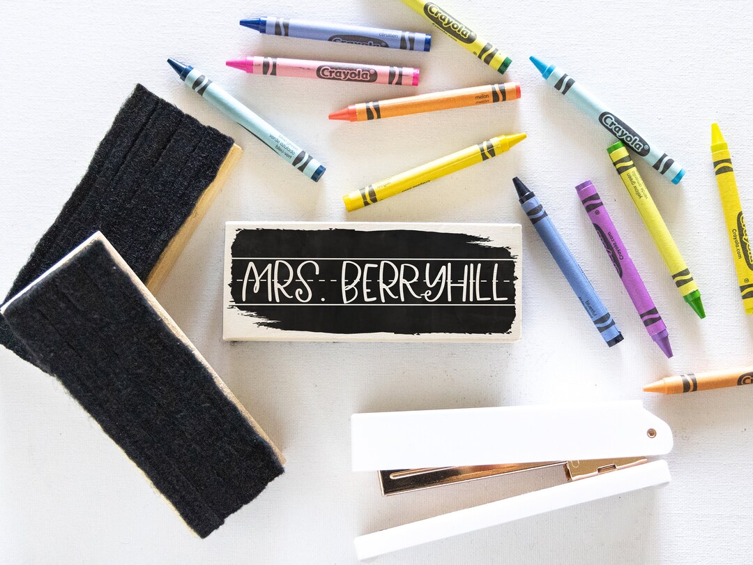 Chalkboard Teacher Dry Erase Chalkboard Eraser Custom Personalized ...