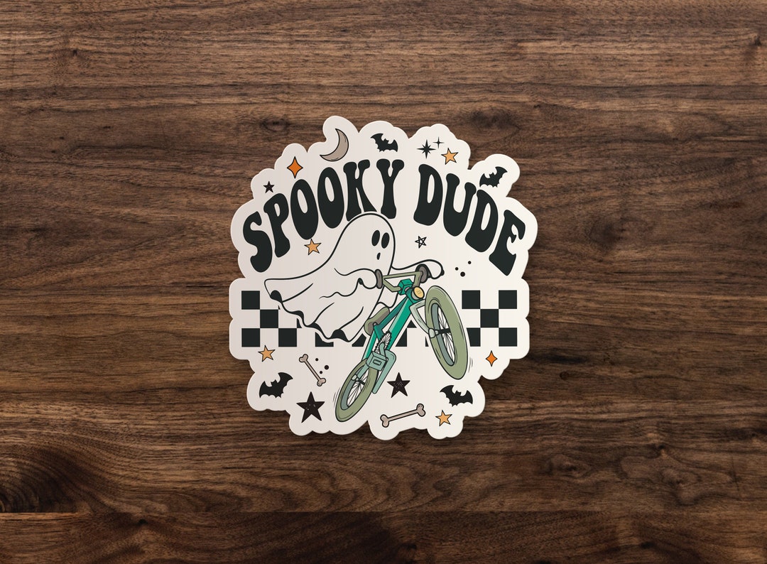 Spooky Dude Ghost | Cute Ghost Halloween Fall Sticker // Trendy ...