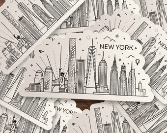 Nyc Skyline Decal - Etsy