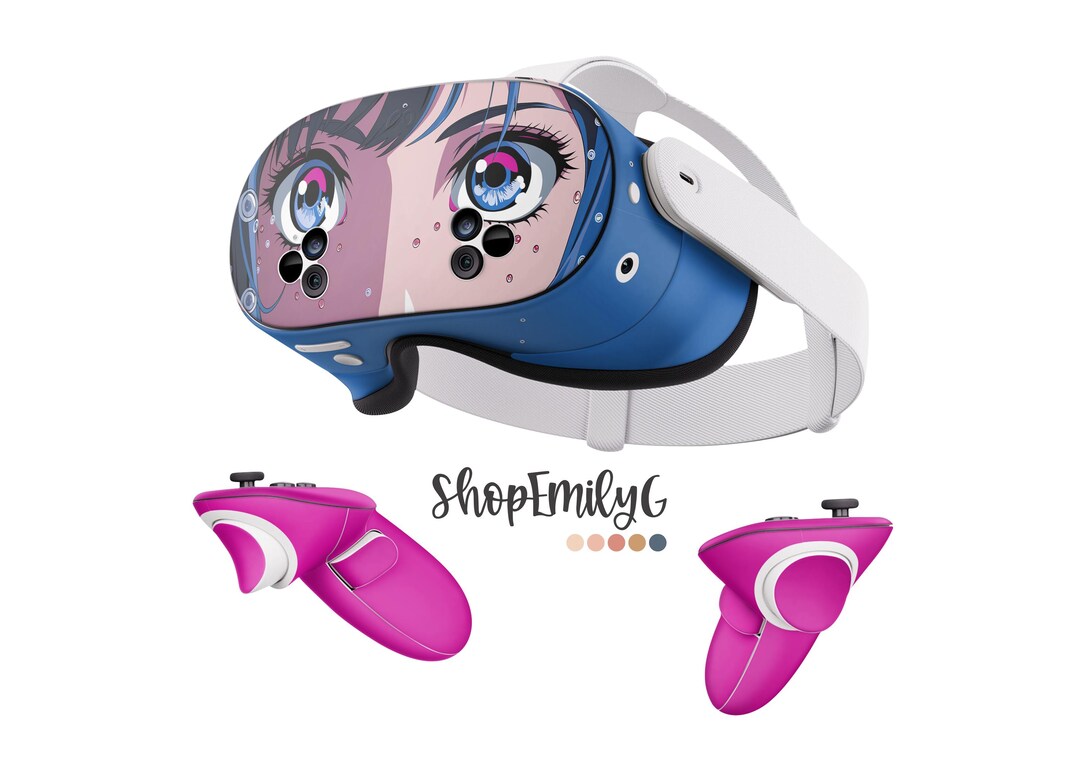 Anime Girl VR Headset Decal Wrap Virtual Reality Headset Wrap for ...