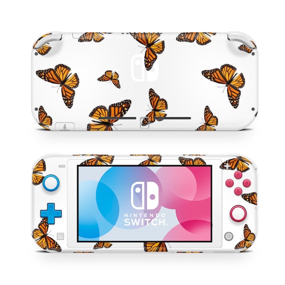 Nintendo Switch Lite Skin // Orange Monarch Butterflies Design - Etsy