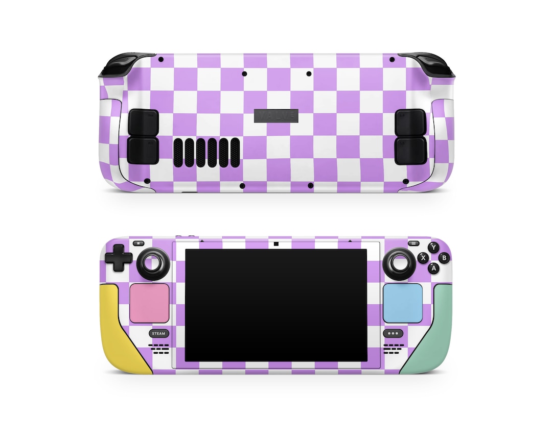 Steam Deck Vinyl Skin | 90's Color Block Steam Deck Skin | Pastel Pop ...