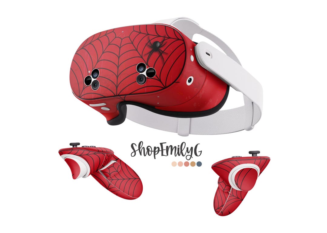 Spider Web VR Headset Decal Wrap | Virtual Reality Headset Wrap for ...