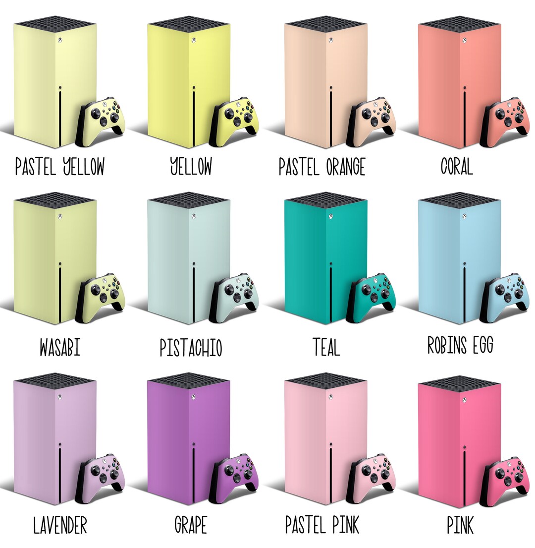 Xbox Series X Skin // Solid Color Pastel XBOX X Skin // Best Selling ...