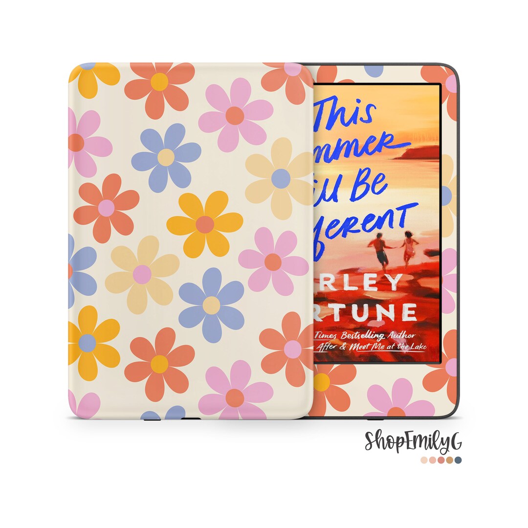 Pastel Daisies Kindle Skin | Aesthetic Wrap for Amazon Kindle Basic ...