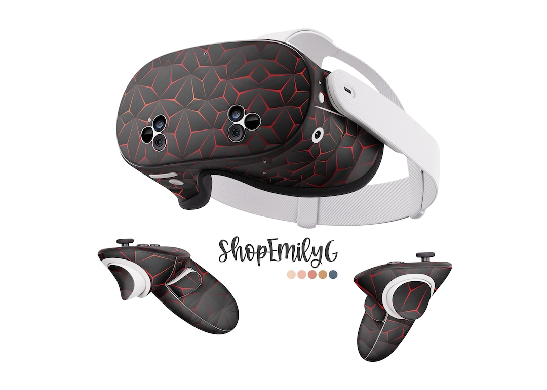 Red Diamond VR Headset Decal Wrap | Virtual Reality Headset Wrap for ...