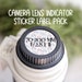Pastel Rainbow Camera Lens Indicator Sticker Label Singles Packs Canon ...