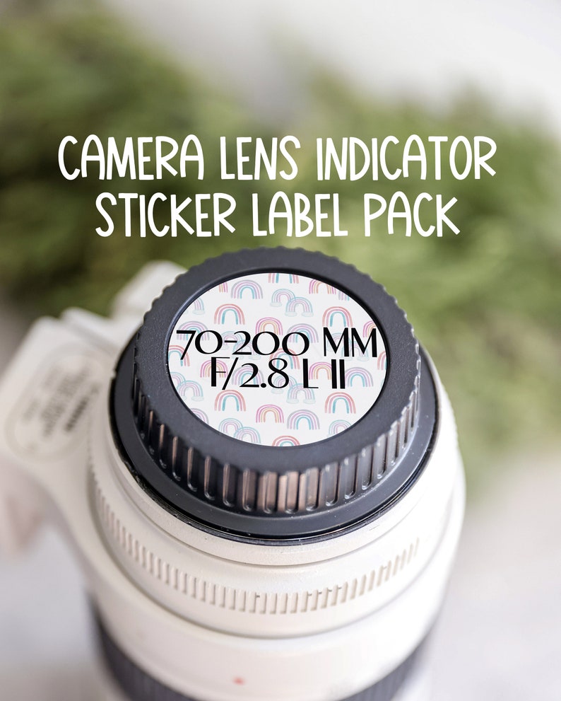 Pastel Rainbow Camera Lens Indicator Sticker Label Singles - Etsy