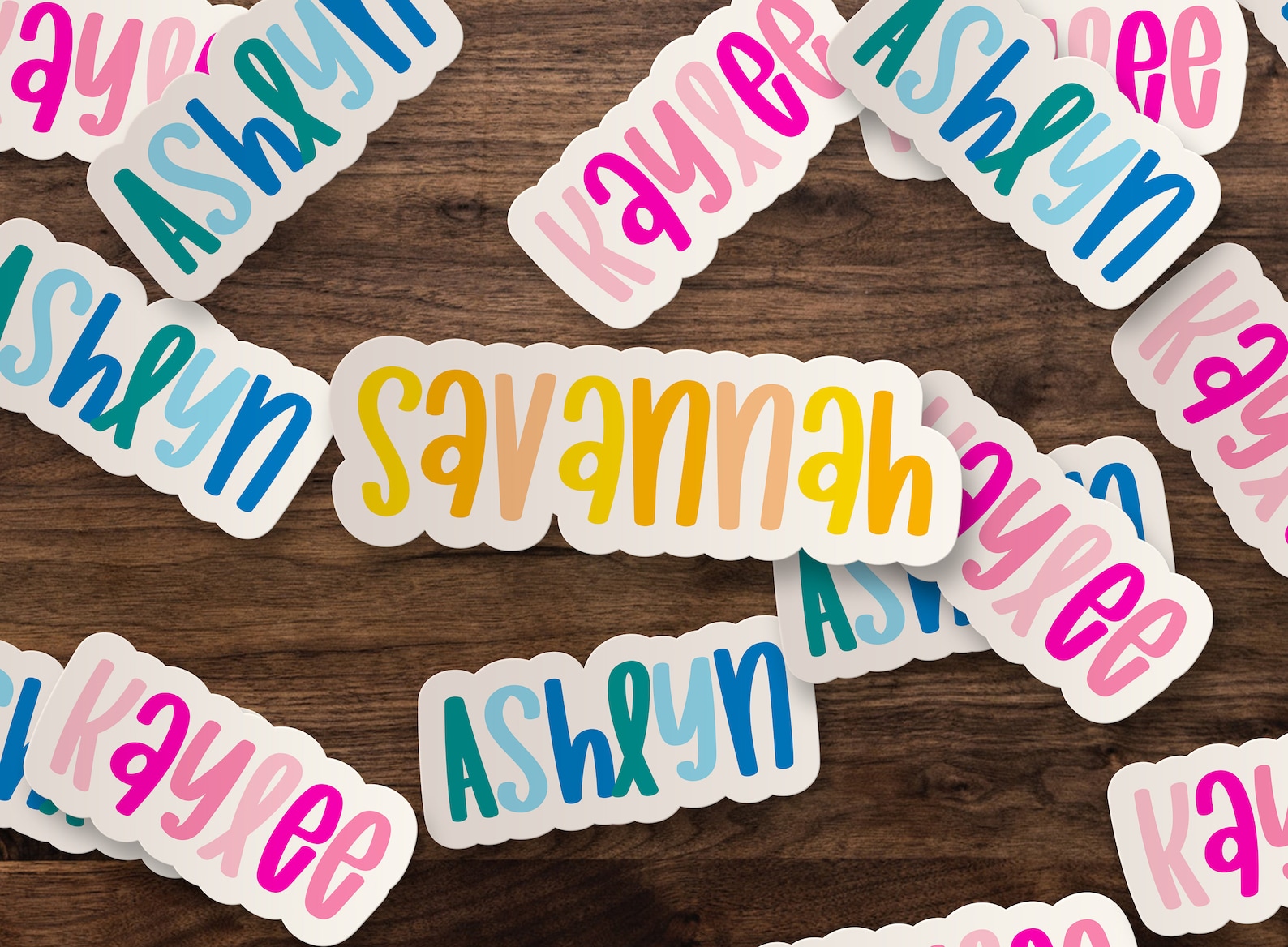 Personalized Custom Name Sticker Custom Name Sticker - Etsy