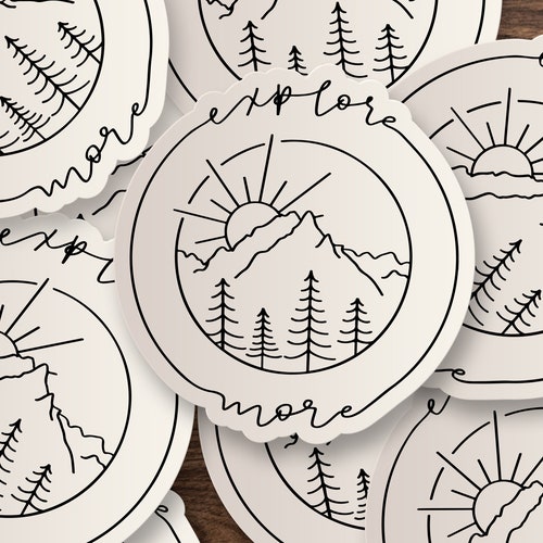 Explore More Sticker Iconography Outdoorsy 3 5 - Etsy
