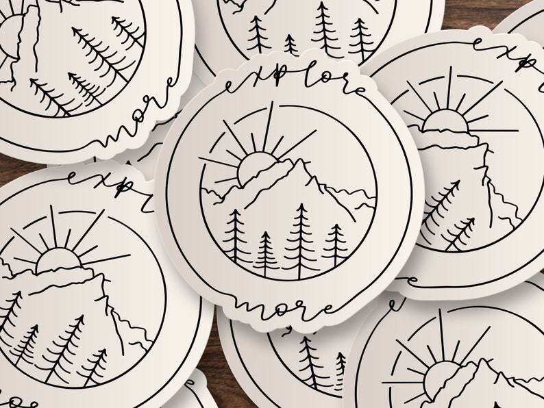 Explore More Sticker Iconography Outdoorsy 3 5 - Etsy