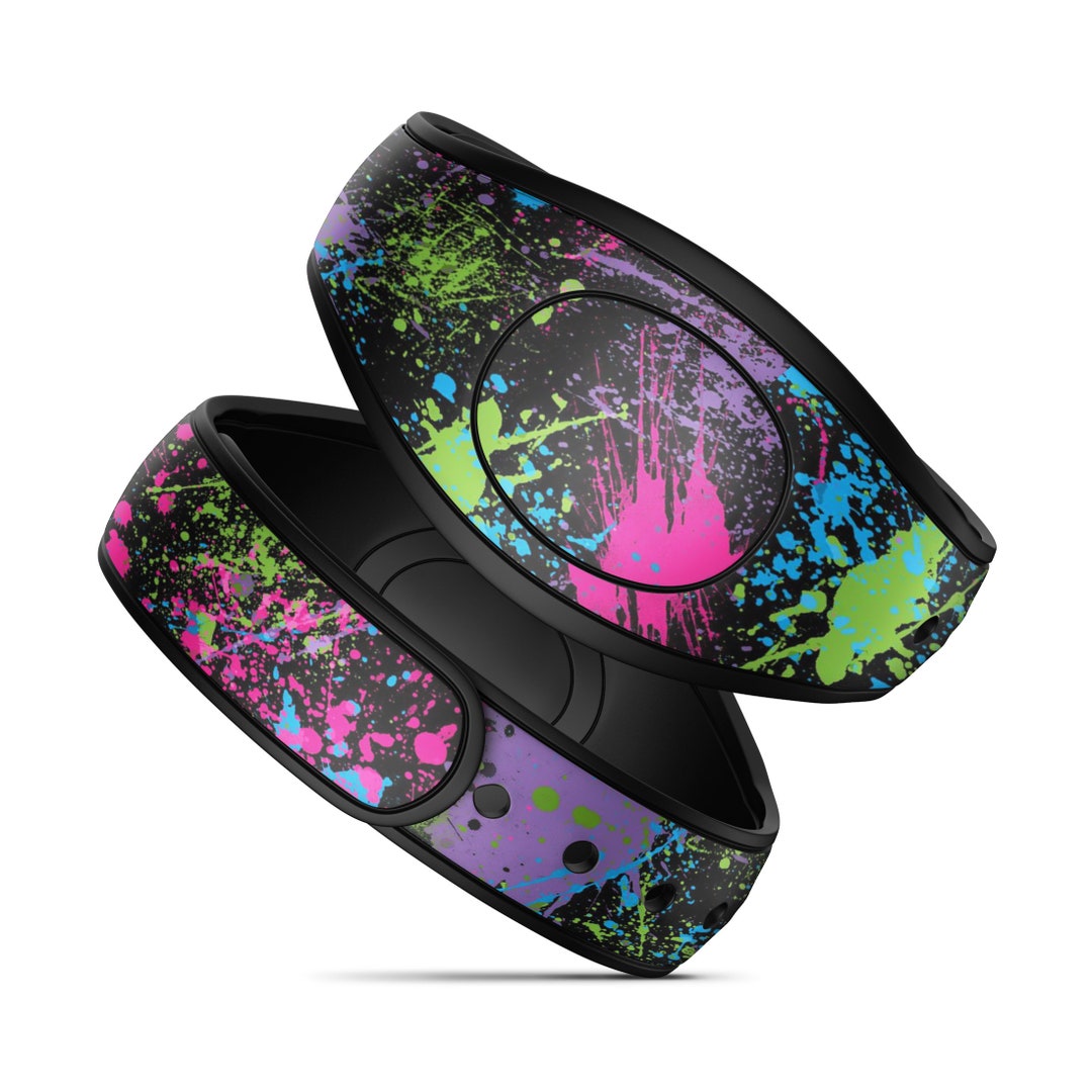 Magic Band Decal //paint Splatters Design // Magicband 2 Vinyl Skin ...