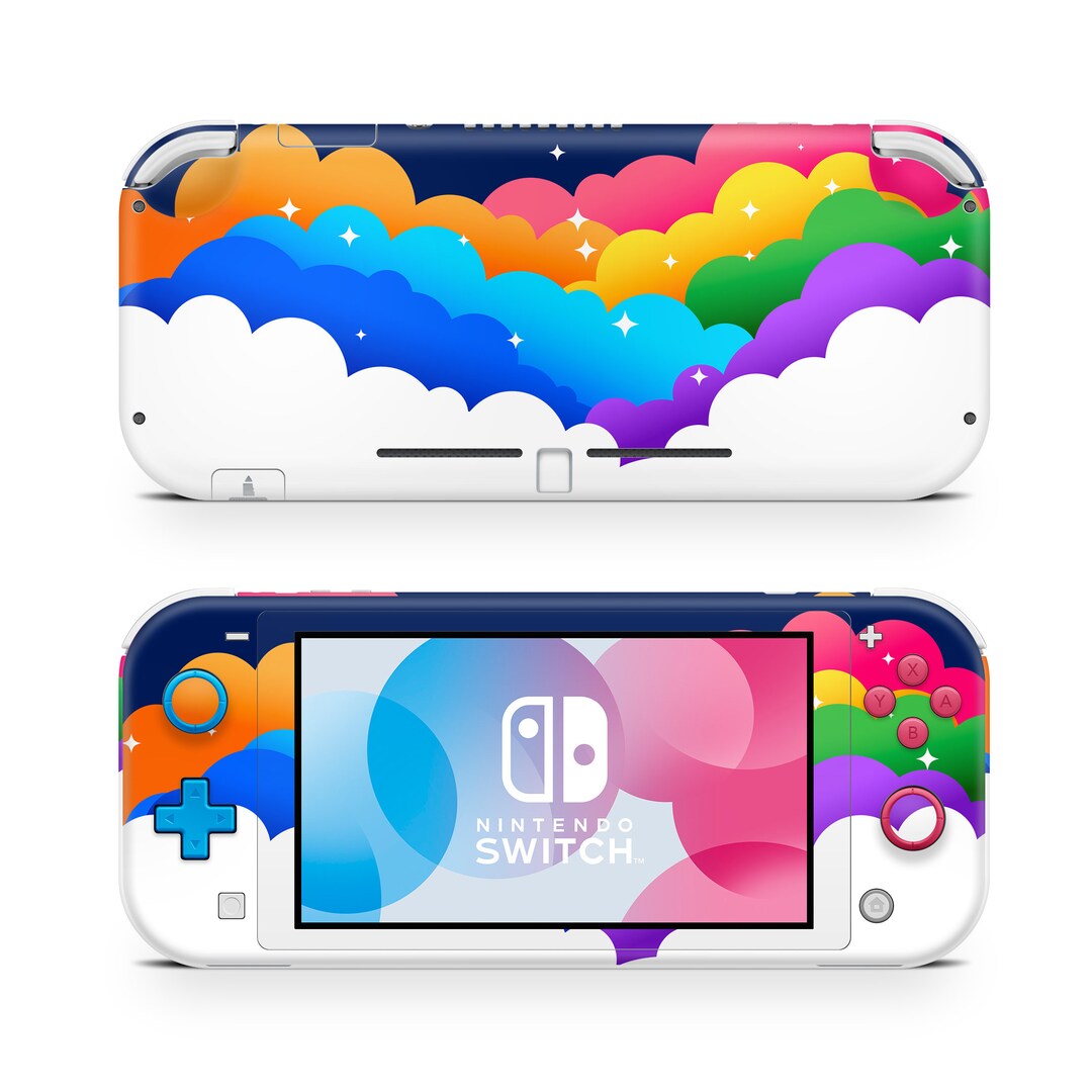 Nintendo Switch Lite Skin Decal Layered Bright Clouds - Etsy