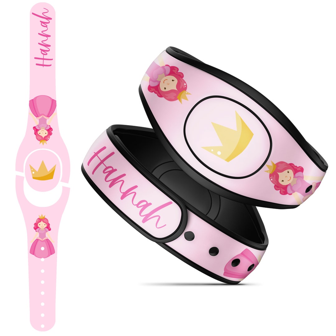 Magic Band Decal | Pink Princess With Name Magic Band 2 Skin | RTS ...
