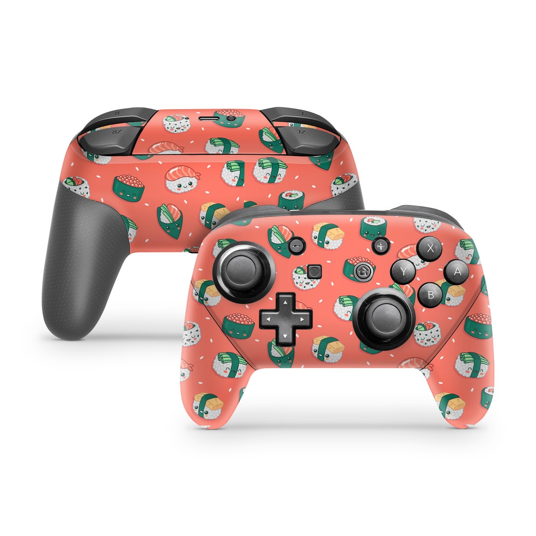 Nintendo Switch Pro Controller Skin // Coral Sushi Decal - Etsy