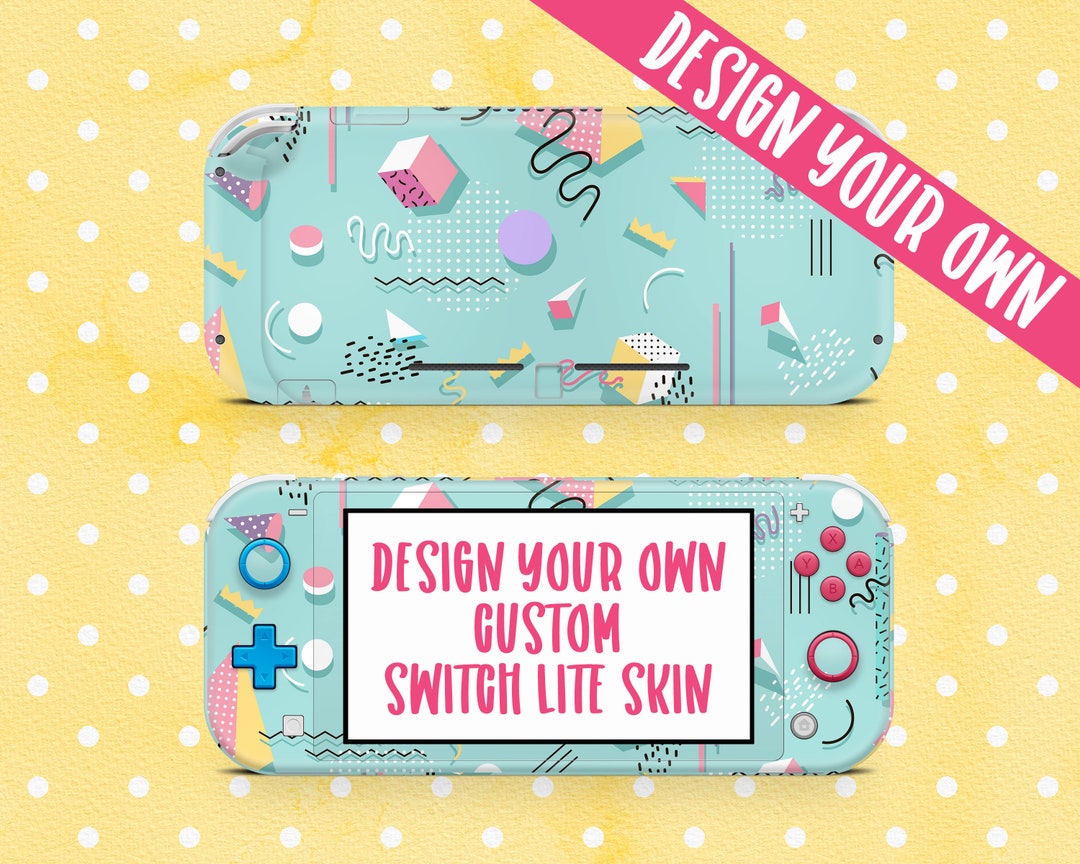 Design Your Own Custom Nintendo Switch Lite Skin // Custom Nintendo ...