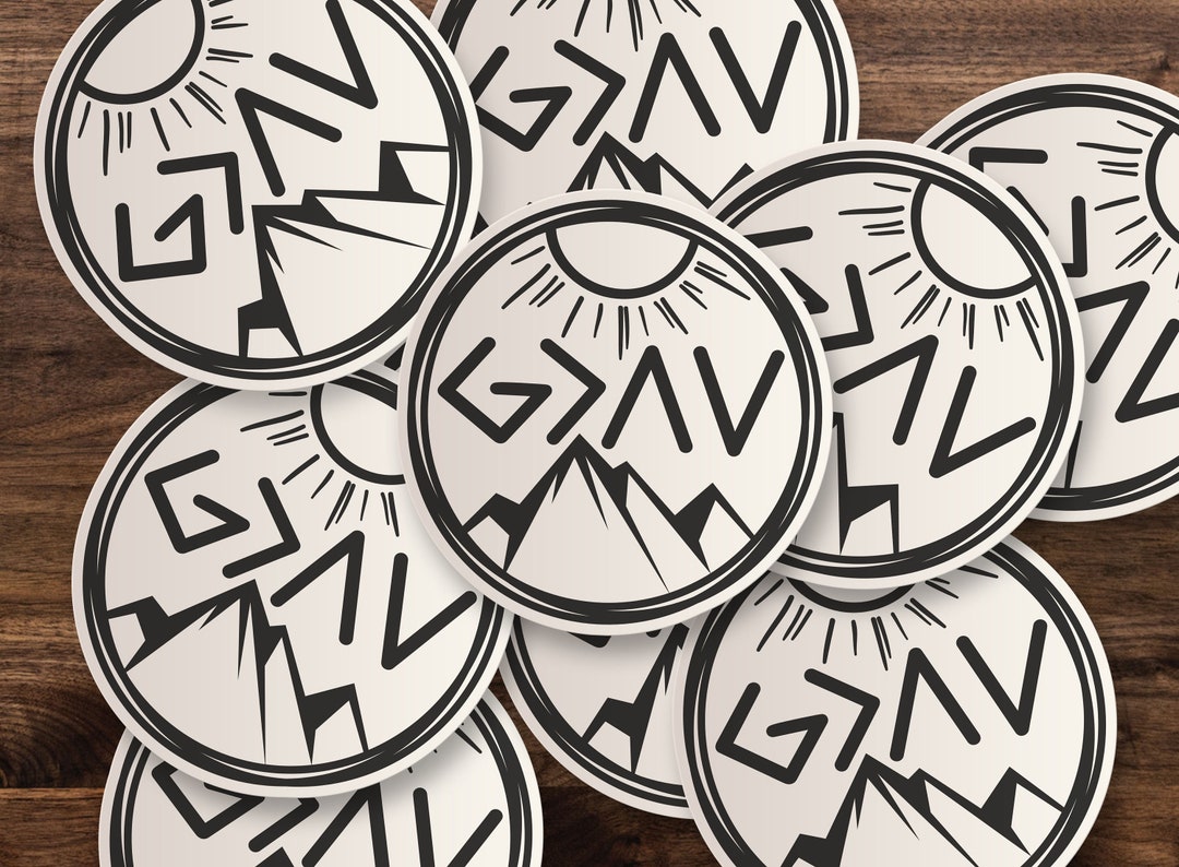 God is Greater Sticker | Bright Retro Die-cut Window, Skateboard, Car ...
