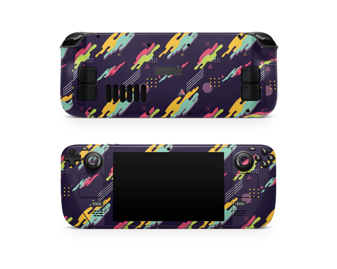 Steam Deck Vinyl Skin | 80's Retro Steam Deck Skin | 80's Pattern Retro ...