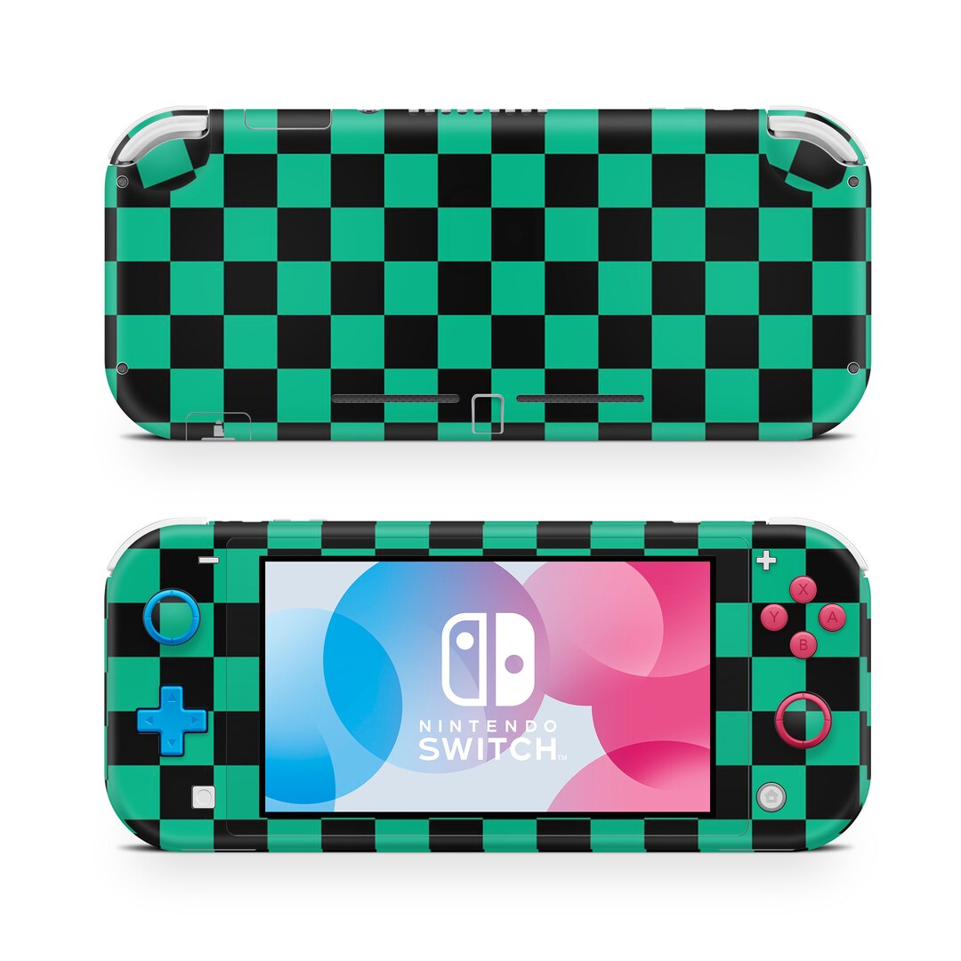 Nintendo Switch Lite Skin // Switch Decal // Green Checkered Skin - Etsy