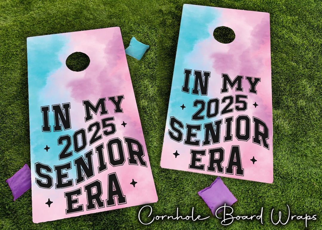 Senior Era 2025 Cornhole Board Set of 2 | High Quality Wraps for ...