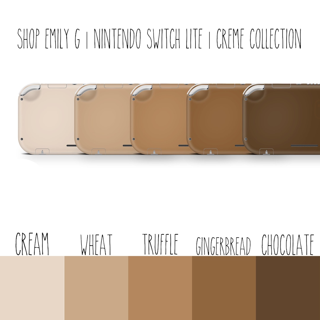 Nintendo Switch LITE Skin Creme Collection | Solid Color Neutral Cream ...