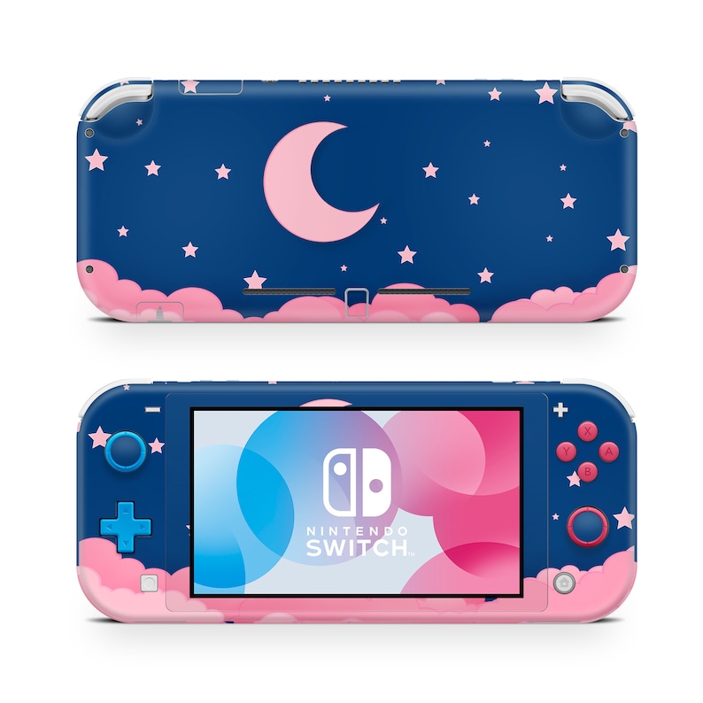 Nintendo Switch Lite Skin Decal Sticker Navy Blue Starry Lunar - Etsy