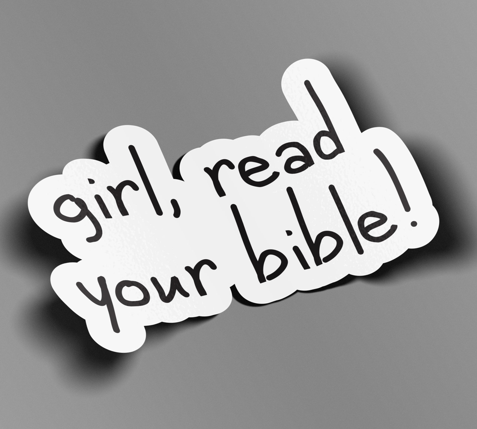 Girl, Read Your Bible! Sticker | Inspirational Die-cut Window ...