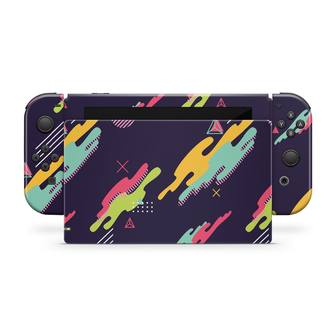 Nintendo Switch Skin // Nintendo Switch Decal // Memphis Retro - Etsy