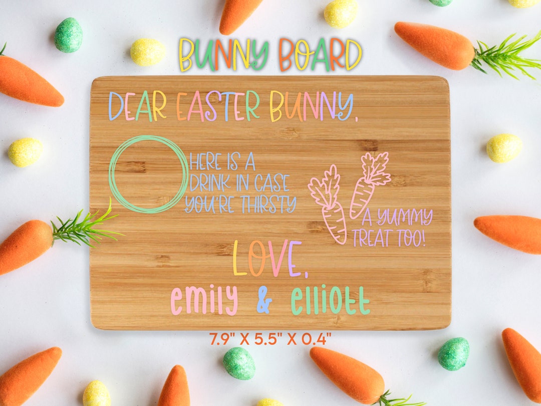 Classic Bunny Board Easter Bunny Board Easter Bunny Serving Tray ...