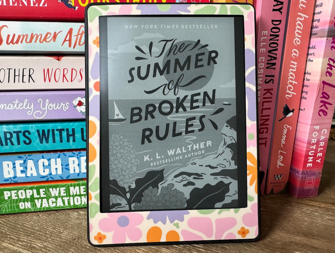 Retro Flowers Kindle Skin Aesthetic Wrap for Amazon Kindle Basic ...