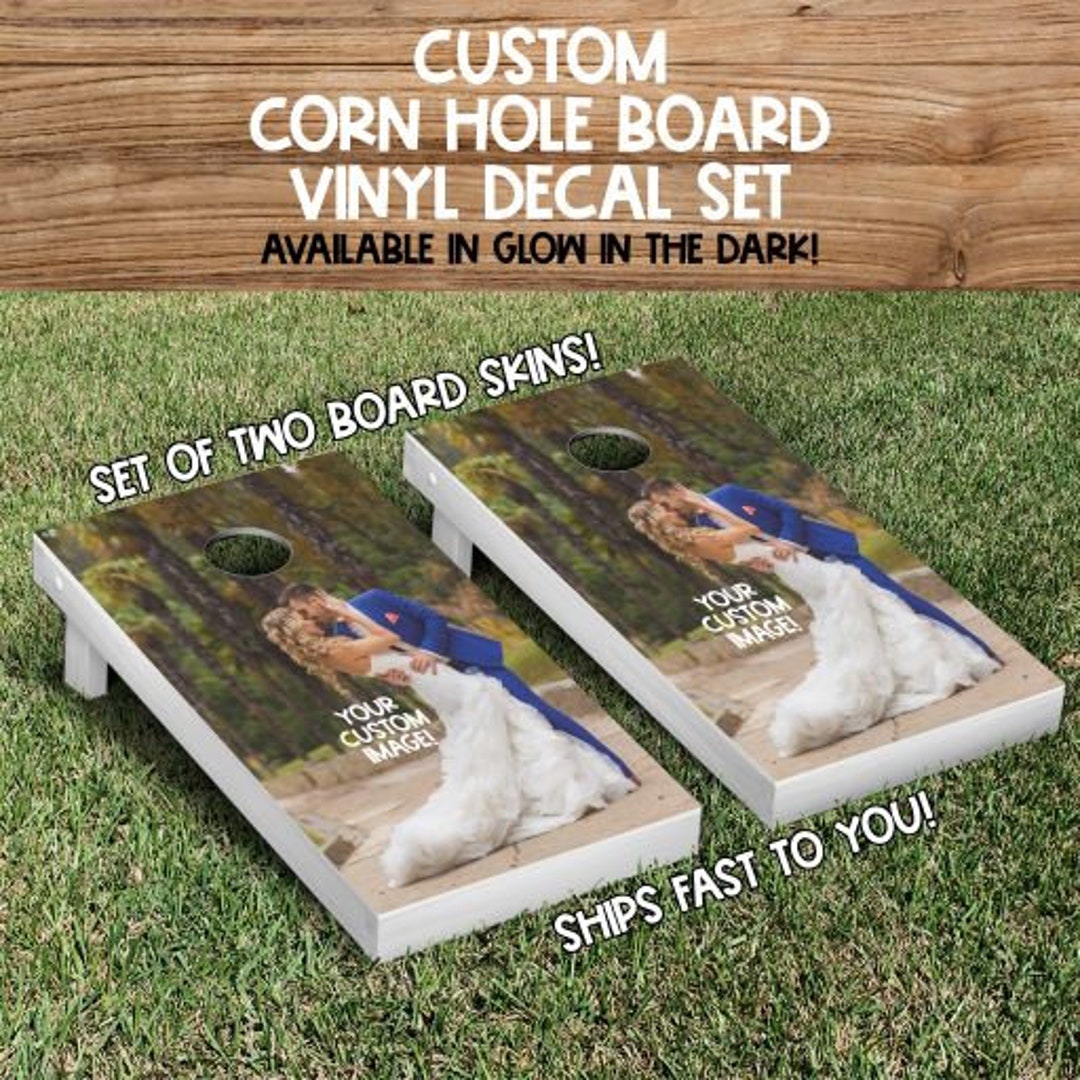 Design Your Own Custom Cornhole Boards Set of 2 Decals | High Quality ...