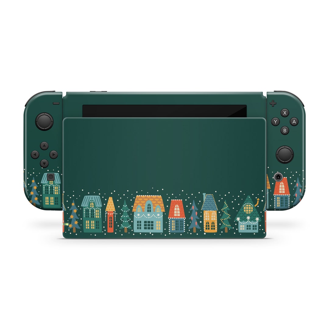 Christmas Holiday Village Skin Decal for Nintendo Switch Skin OLED ...