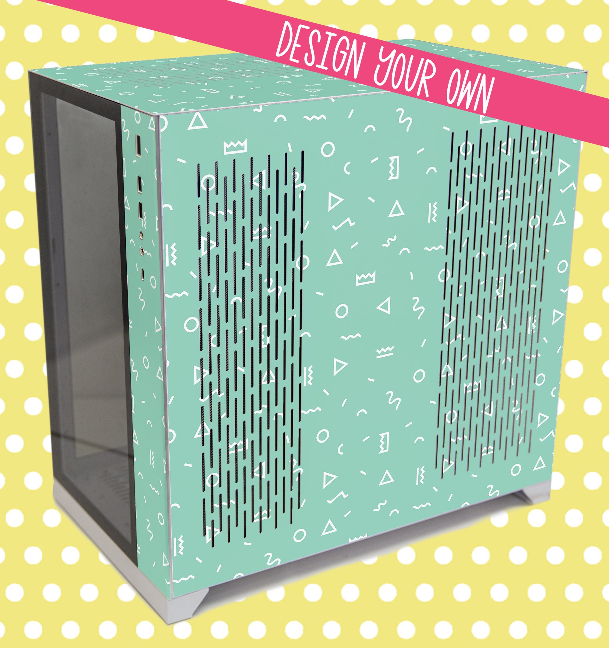 Custom Image Lian Li O11D PC Case Skin | Custom Computer Case Skin ...