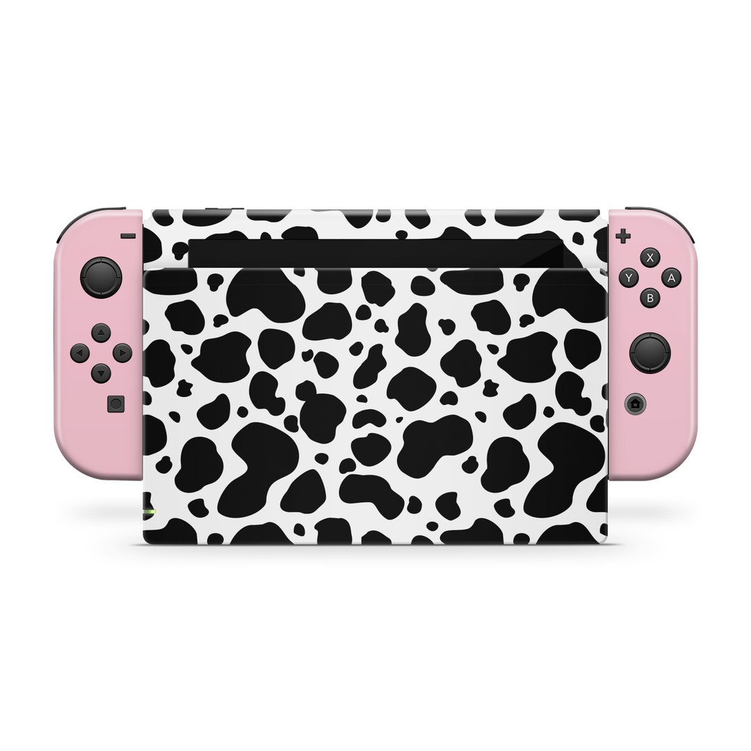 Nintendo Switch Skin | Pink Cow Design | 3M High Quality Full Coverage ...