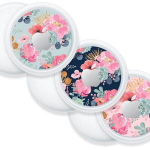 Apple AirTag Decal Watercolor Flowers Skin Apple Air Tag Tracker Device ...