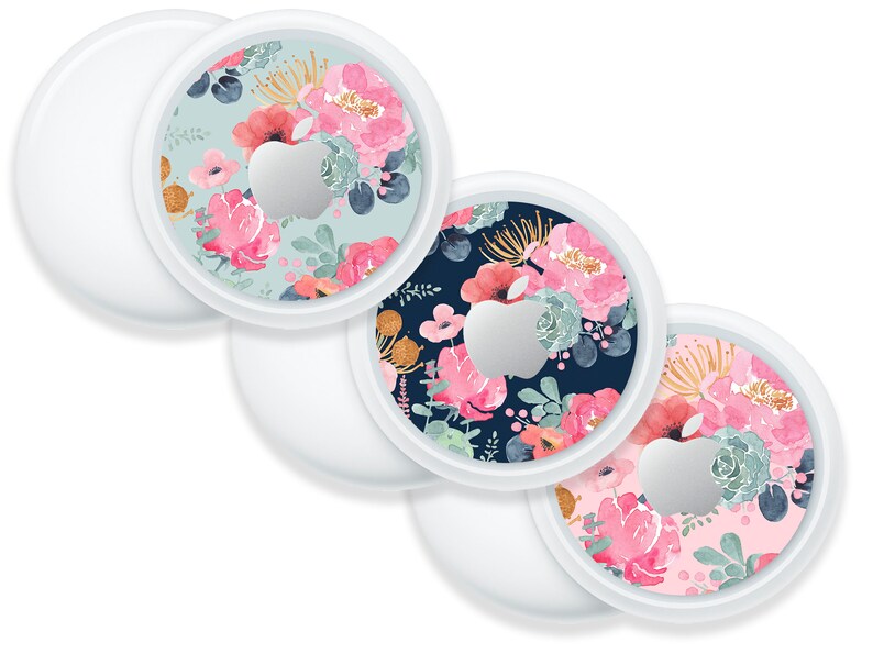 Apple Airtag Decal Watercolor Flowers Skin Apple Air Tag | Etsy